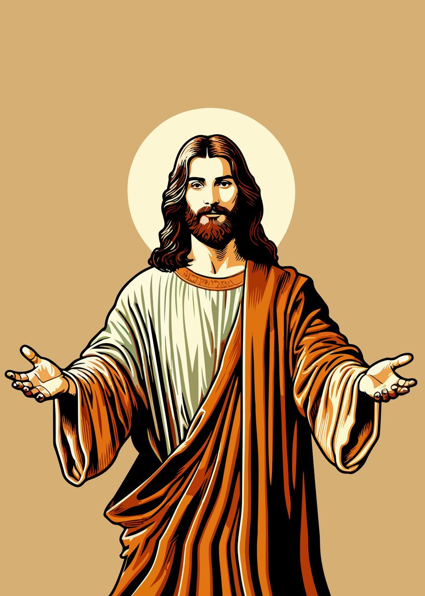 'Jesus Christ pop art' Poster, picture, metal print, paint by du giang ...