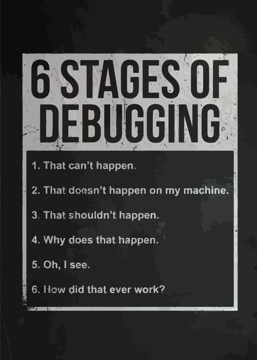 'Funny Programming' Poster, picture, metal print, paint by Bee Guts ...