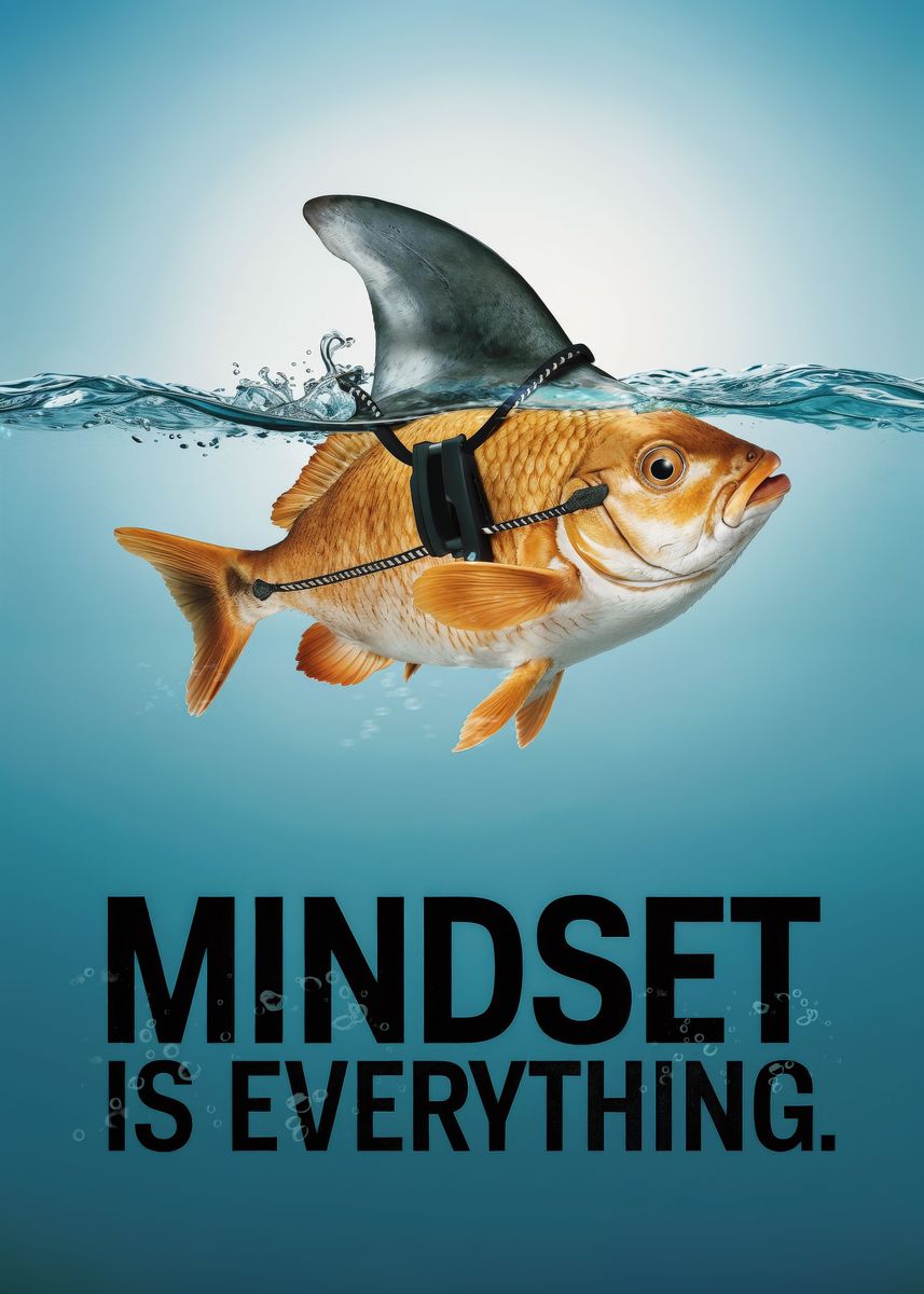 'Mindset' Poster, picture, metal print, paint by Bruno Macedo | Displate