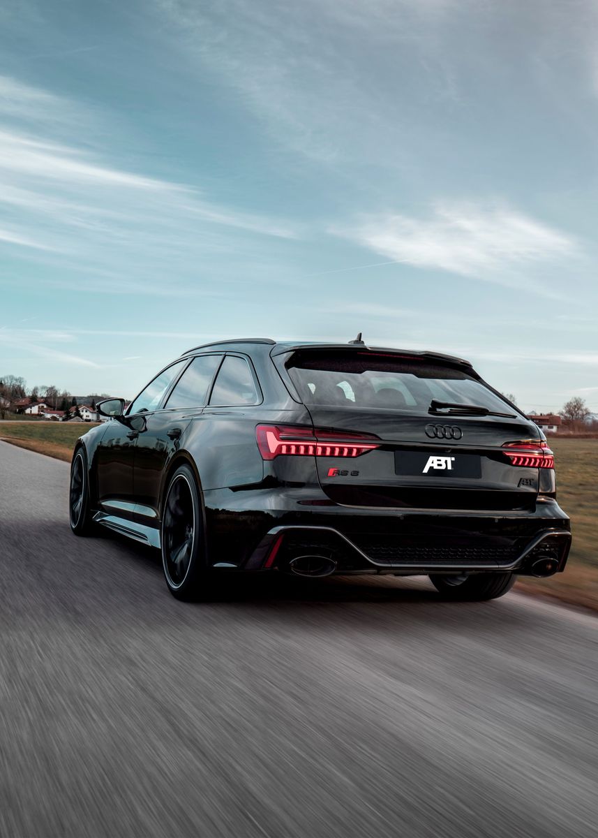 'Audi RS6' Poster, picture, metal print, paint by Janet Clements | Displate