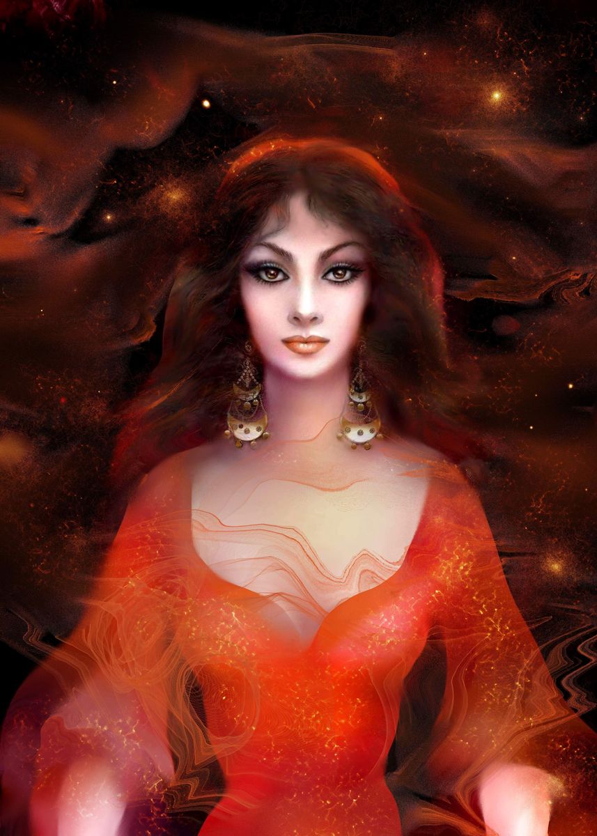 'Esmeralda' Poster, picture, metal print, paint by Natalia Rudzina ...