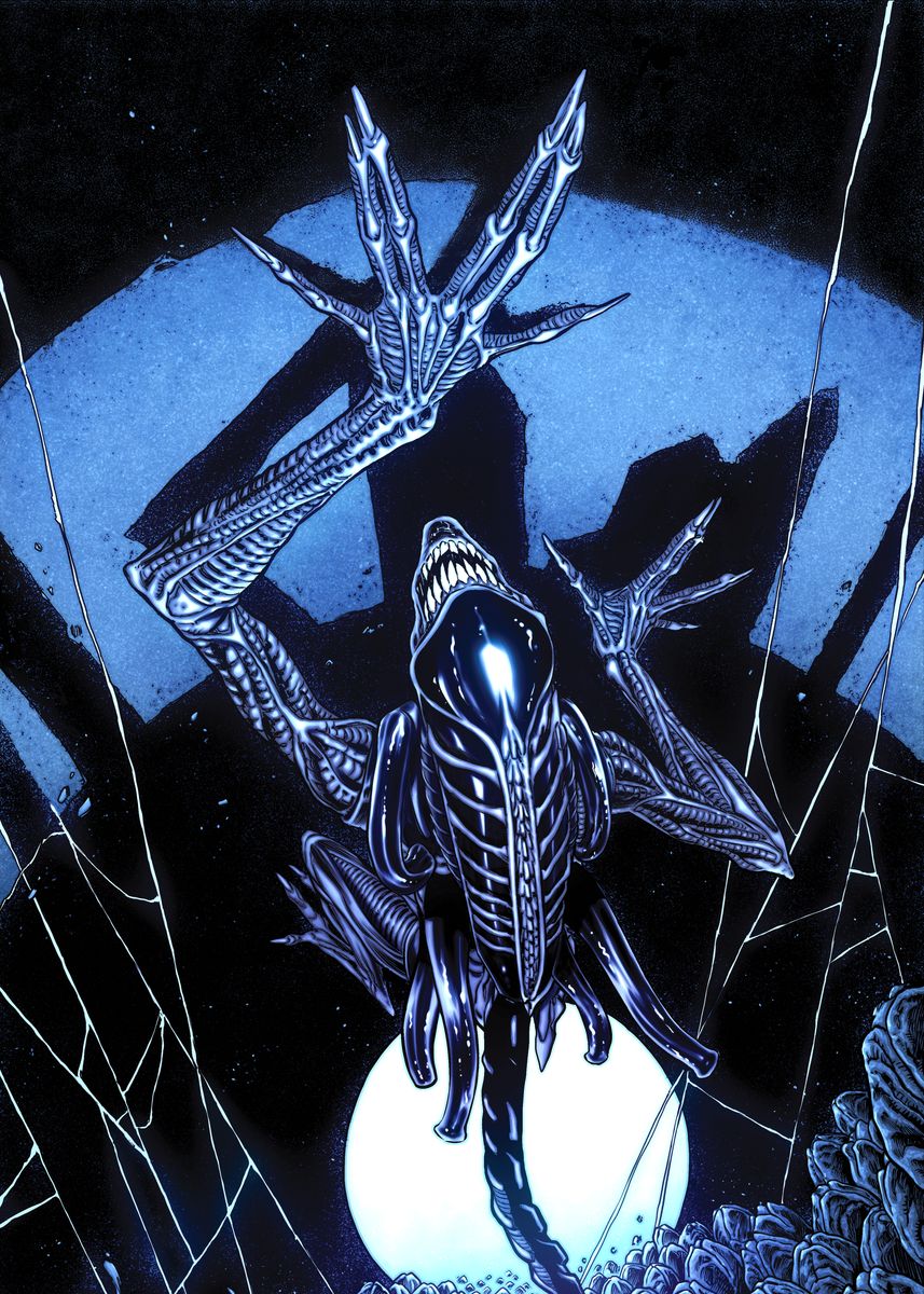 'Comics Stylized 8' Poster, picture, metal print, paint by Alien | Displate