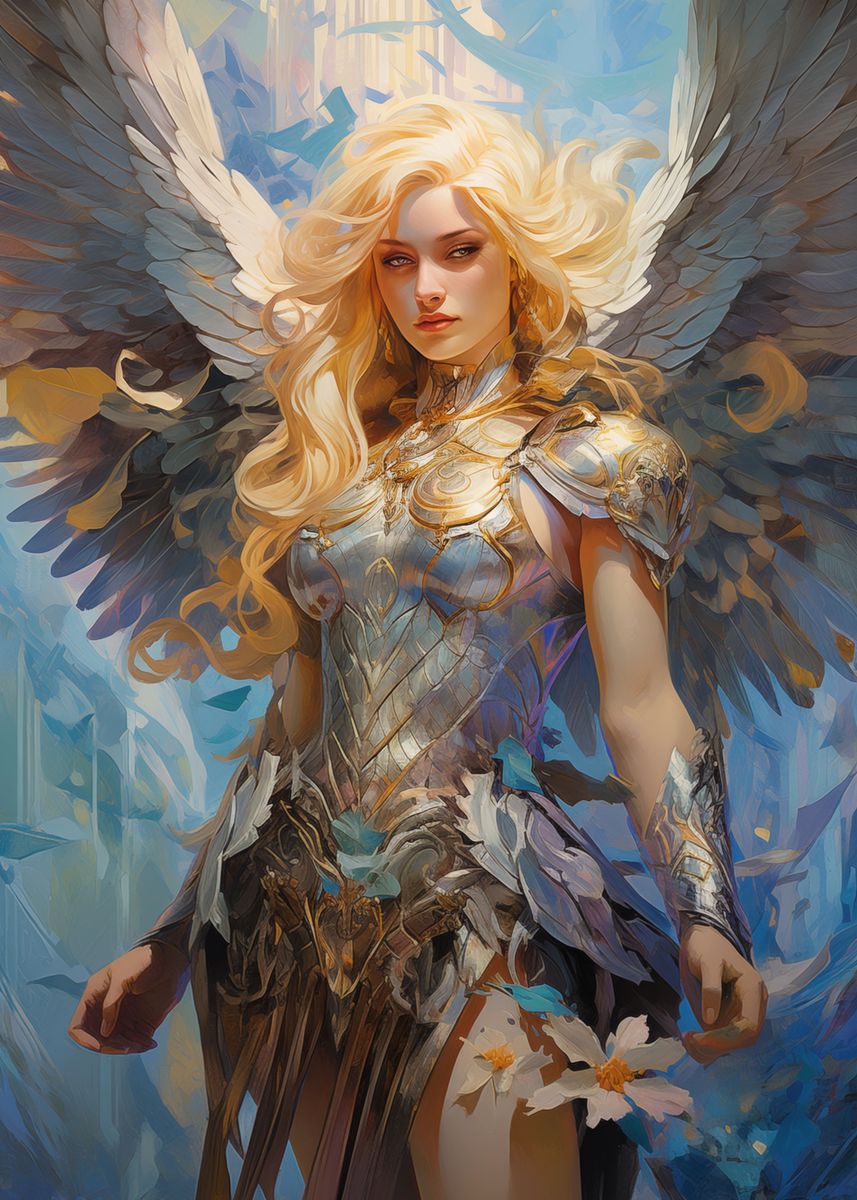 'Valkyrie No3' Poster, picture, metal print, paint by Boot Hill | Displate