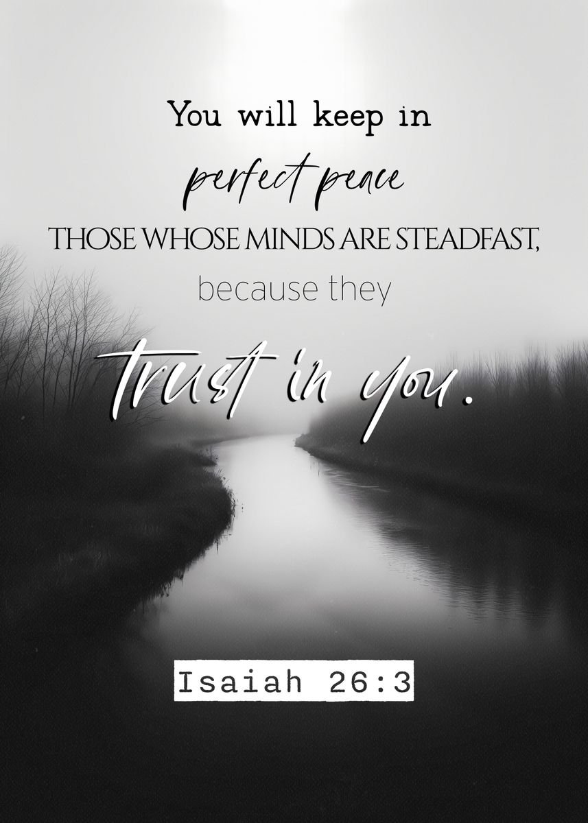 'Isaiah Bible Verse' Poster, picture, metal print, paint by The ...