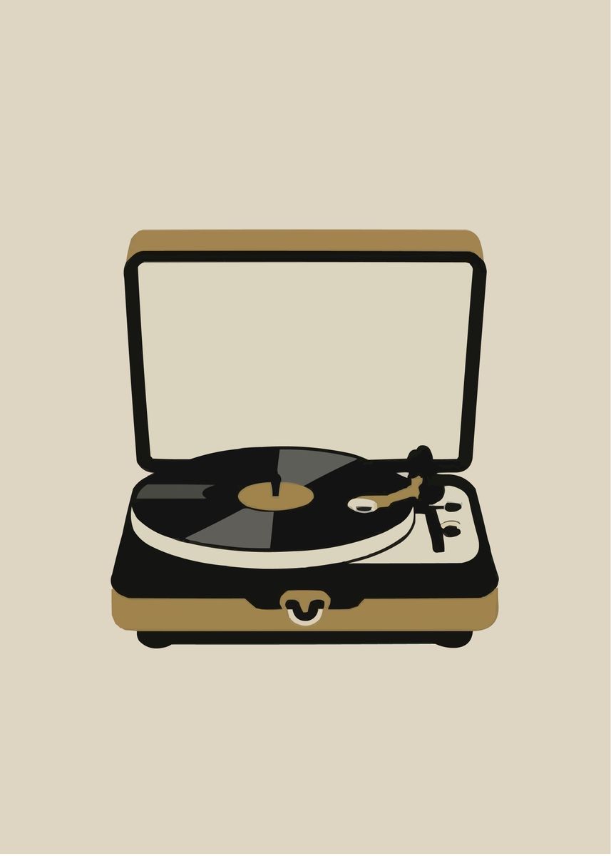 'Classic record player' Poster, picture, metal print, paint by design ...