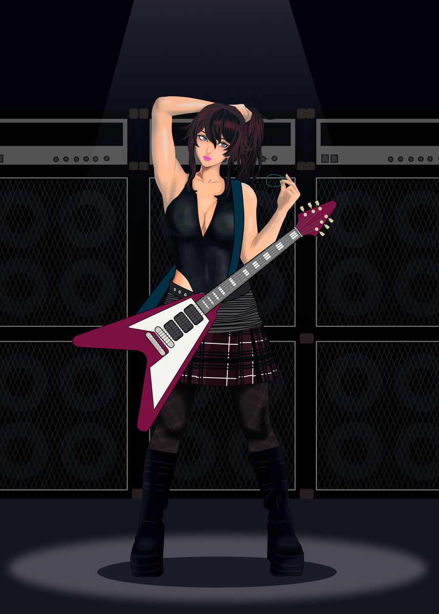 'rockstar queen' Poster, picture, metal print, paint by geeks holic ...