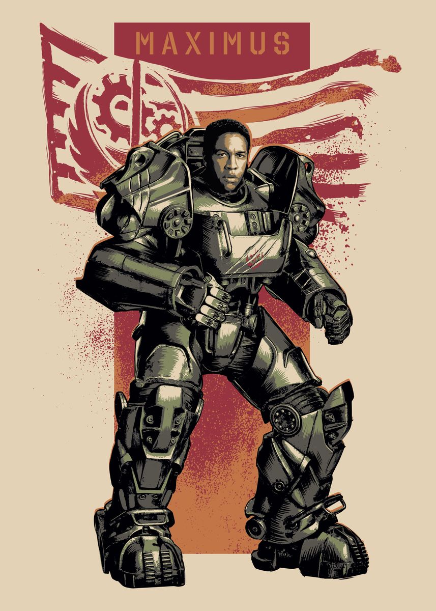 'Maximus Soldier' Poster, picture, metal print, paint by Fallout Series ...