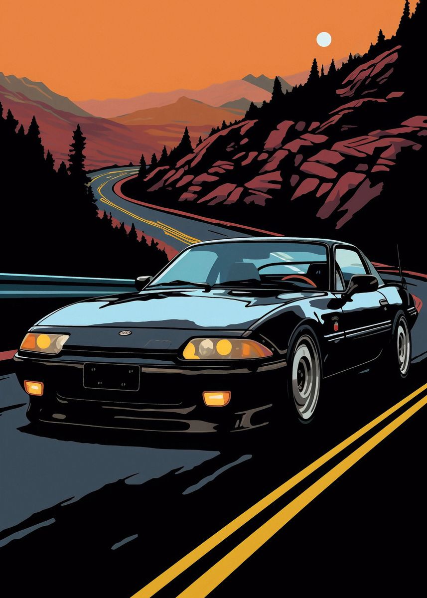'Mazda Roadster 1 4' Poster, picture, metal print, paint by Zaina ...