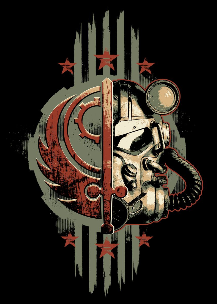 'Brotherhood Emblem' Poster, picture, metal print, paint by Fallout ...