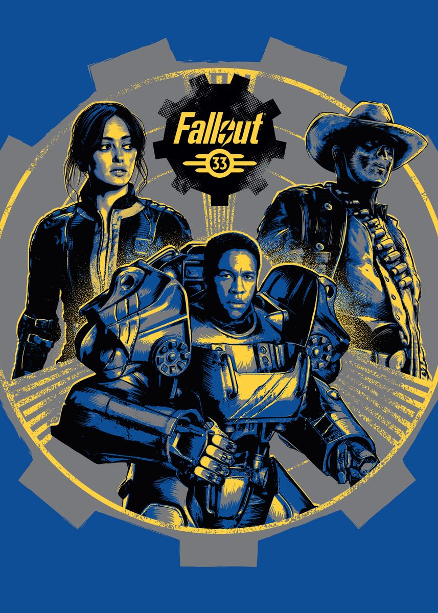 'Fallout Protagonists' Poster, picture, metal print, paint by Fallout ...