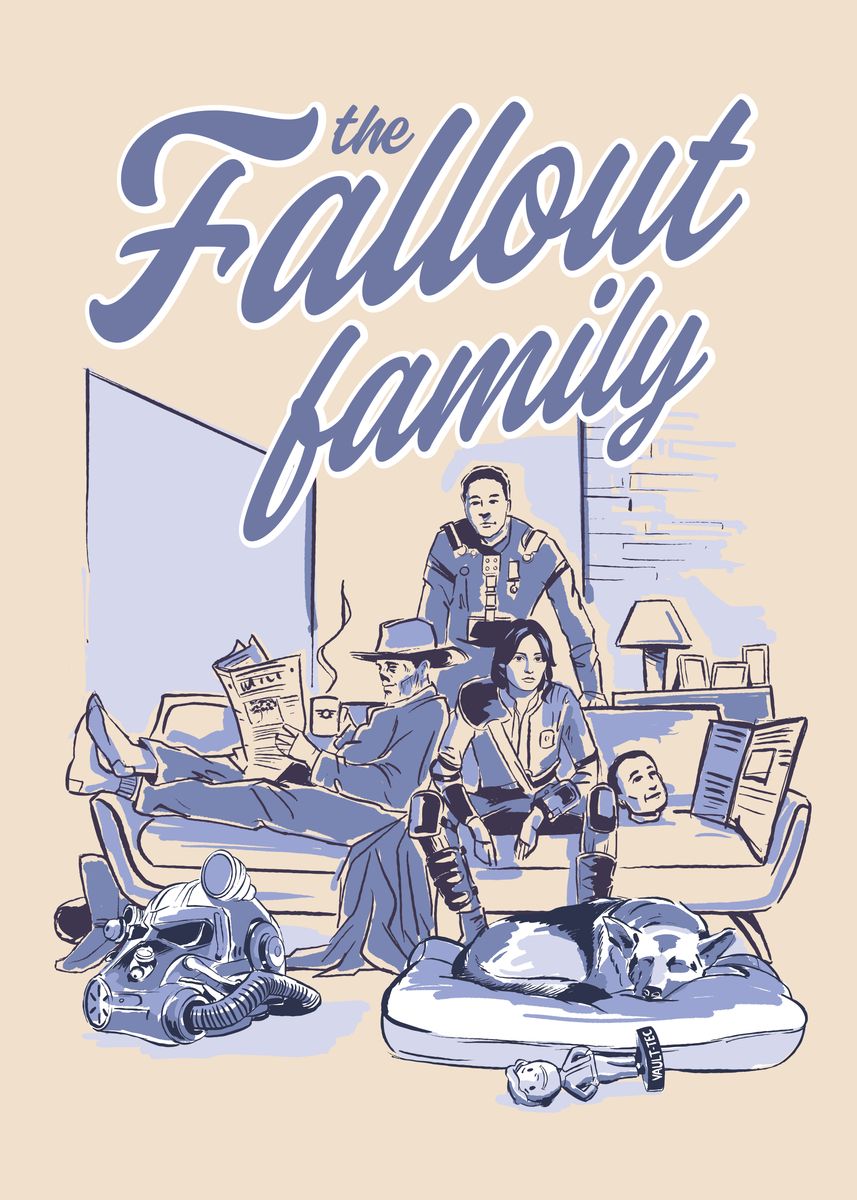 'The Fallout Family' Poster, picture, metal print, paint by Fallout ...