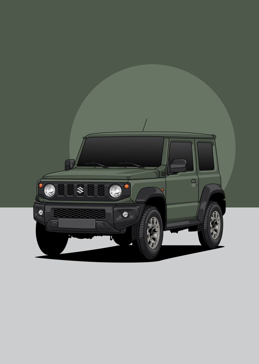 'Art suzuki jimny' Poster, picture, metal print, paint by Dodi Firdaus ...