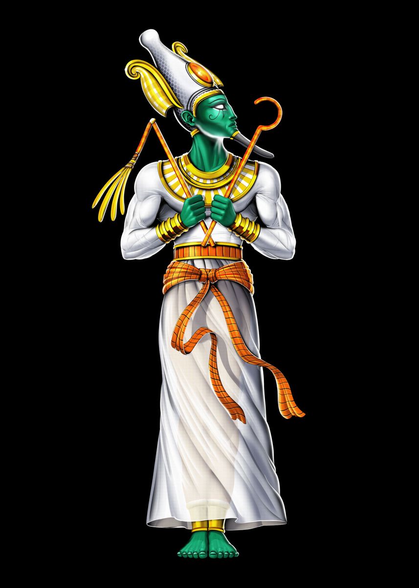 'Egyptian God Osiris' Poster, picture, metal print, paint by ...