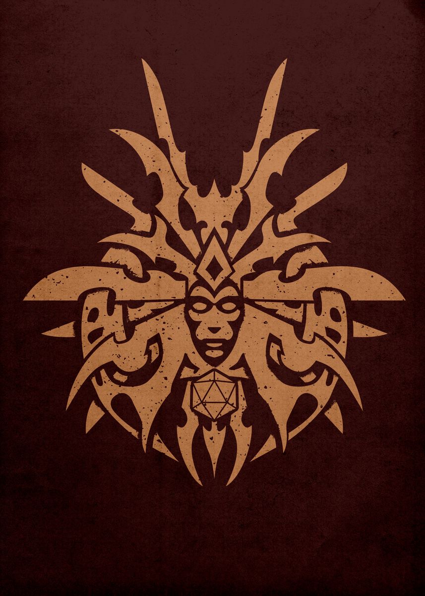 'Lady of Pain Symbol' Poster, picture, metal print, paint by Dungeons ...