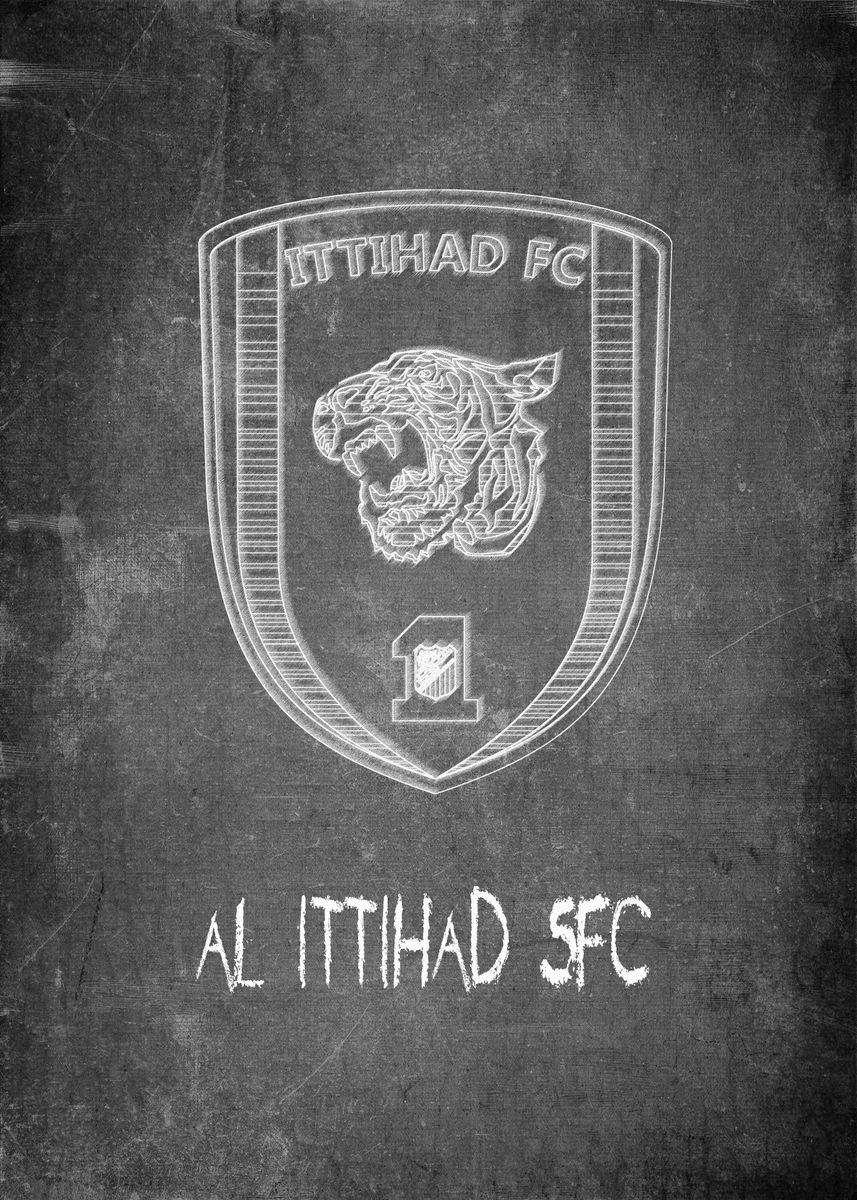 'AlIttihad' Poster, picture, metal print, paint by AD art | Displate
