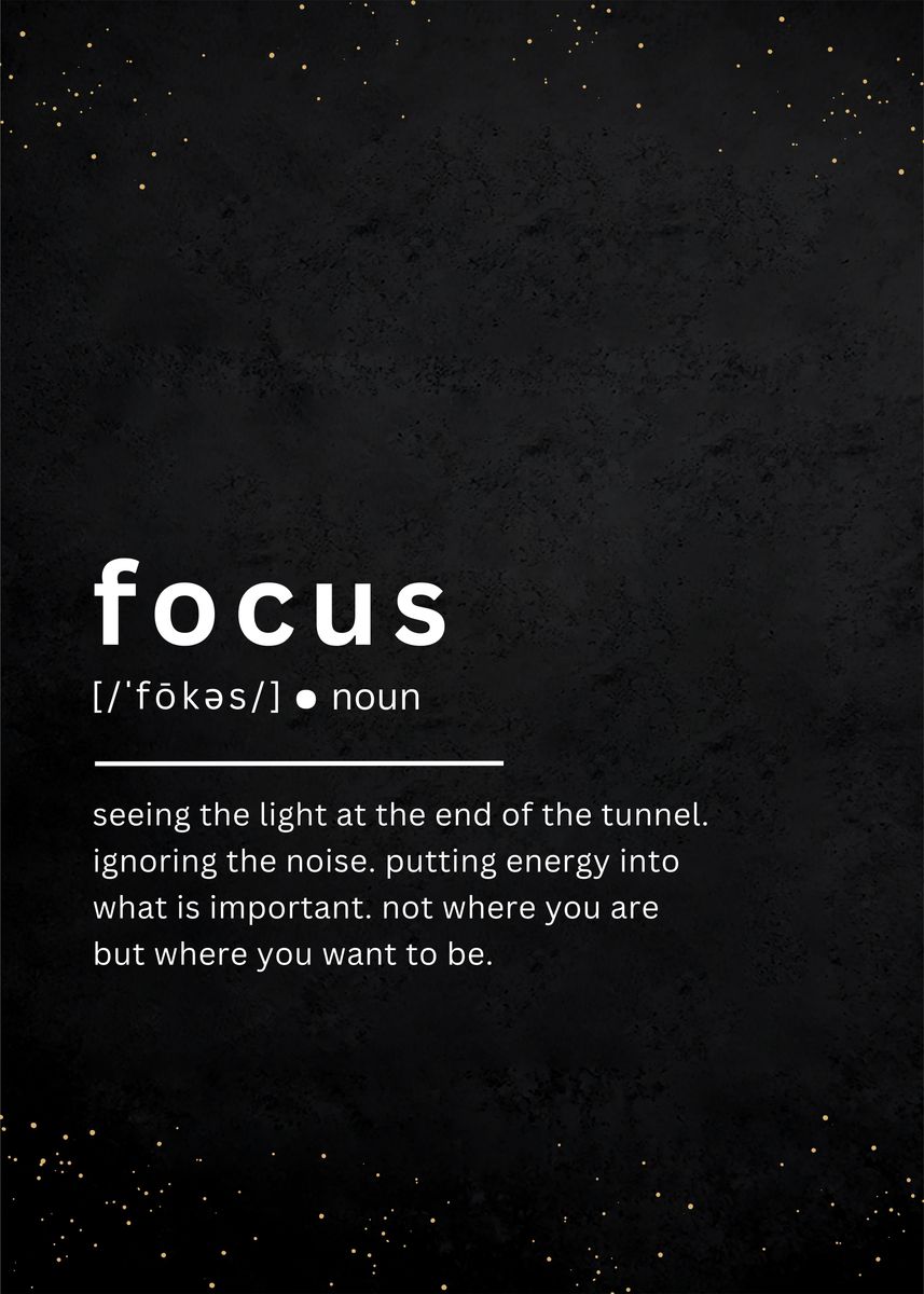 'FOCUS DEFINITION' Poster, picture, metal print, paint by gani ismail ...