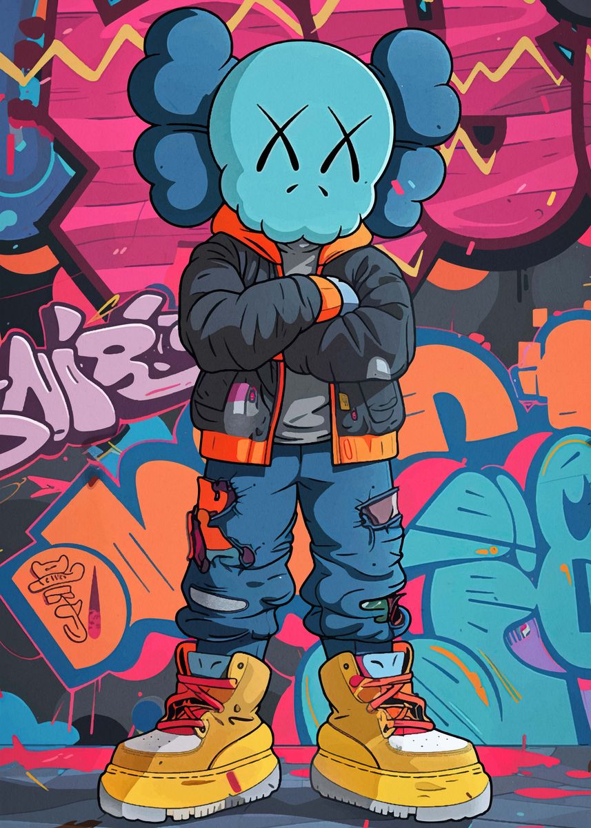 'Hypebeast Cartoon Cute' Poster, picture, metal print, paint by Animal ...