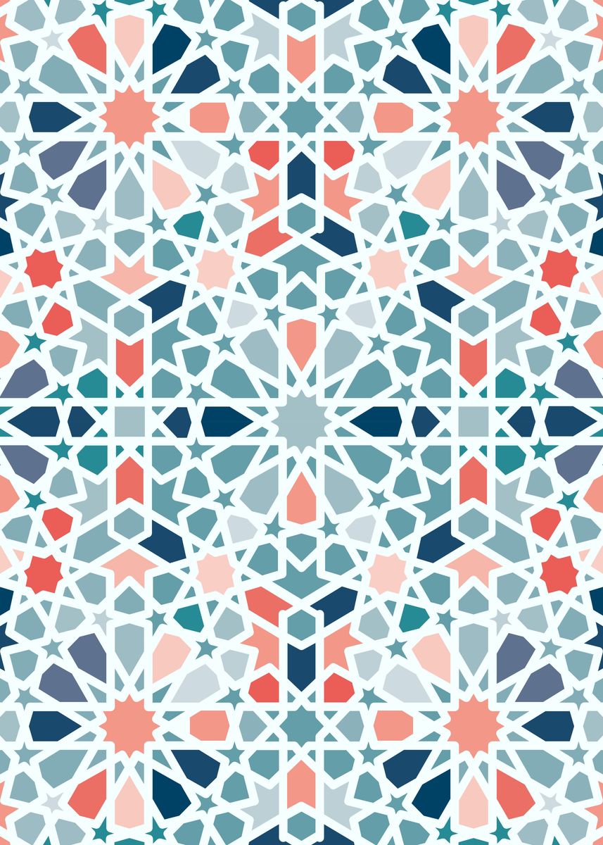 'Arabesque Mosaic' Poster, picture, metal print, paint by Best Arts ...