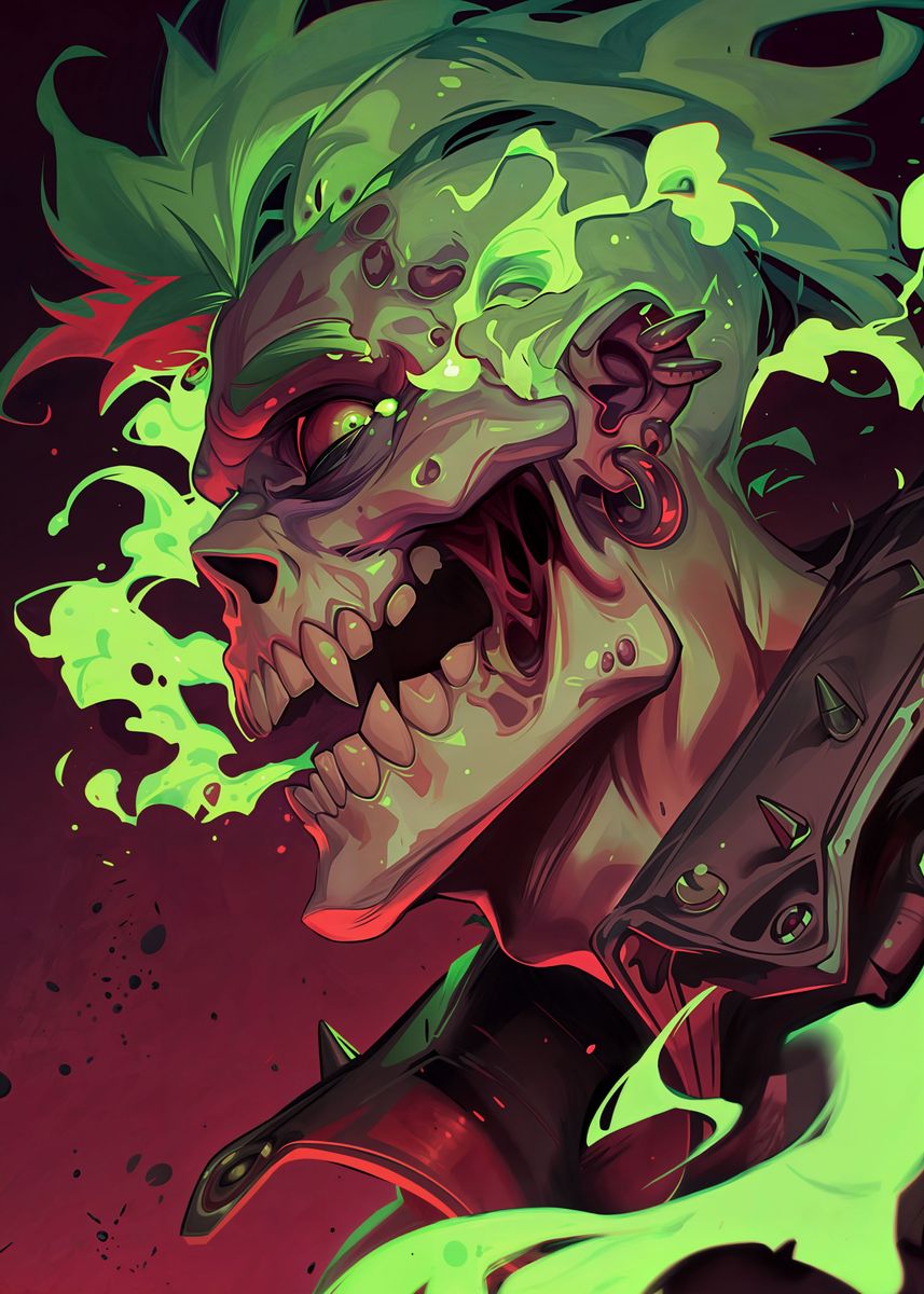 'Reanimated zombie' Poster, picture, metal print, paint by Skozva Vuka ...