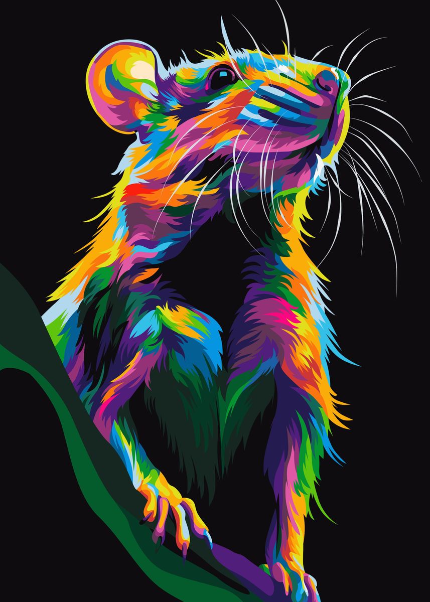 'Mouse' Poster, picture, metal print, paint by ISA TERESA | Displate