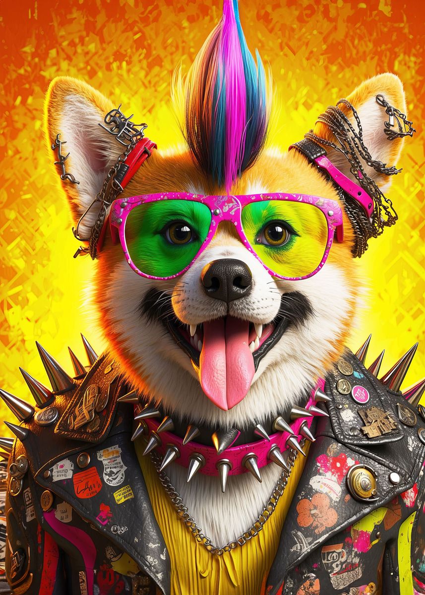 'Rex Renegade ' Poster, picture, metal print, paint by Michael Moriarty ...