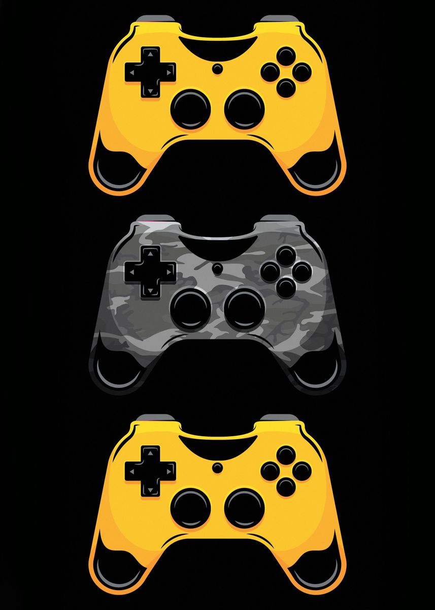 'Joystick Gaming' Poster, picture, metal print, paint by Life ...