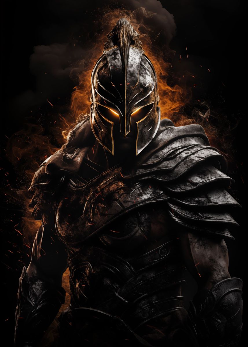 'spartan warrior' Poster, picture, metal print, paint by Conor Ochoa ...