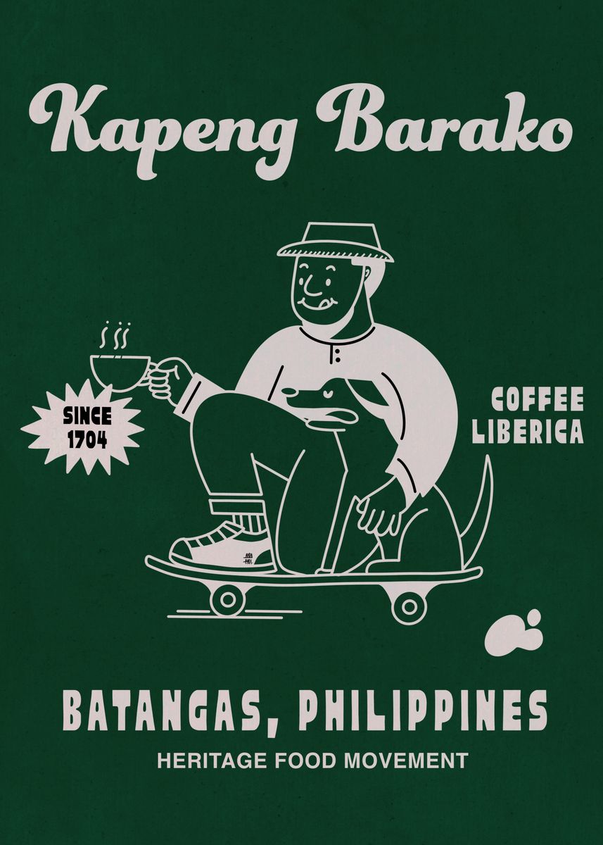 'BARAKO COFFEE PHILIPPINES' Poster, picture, metal print, paint by ...