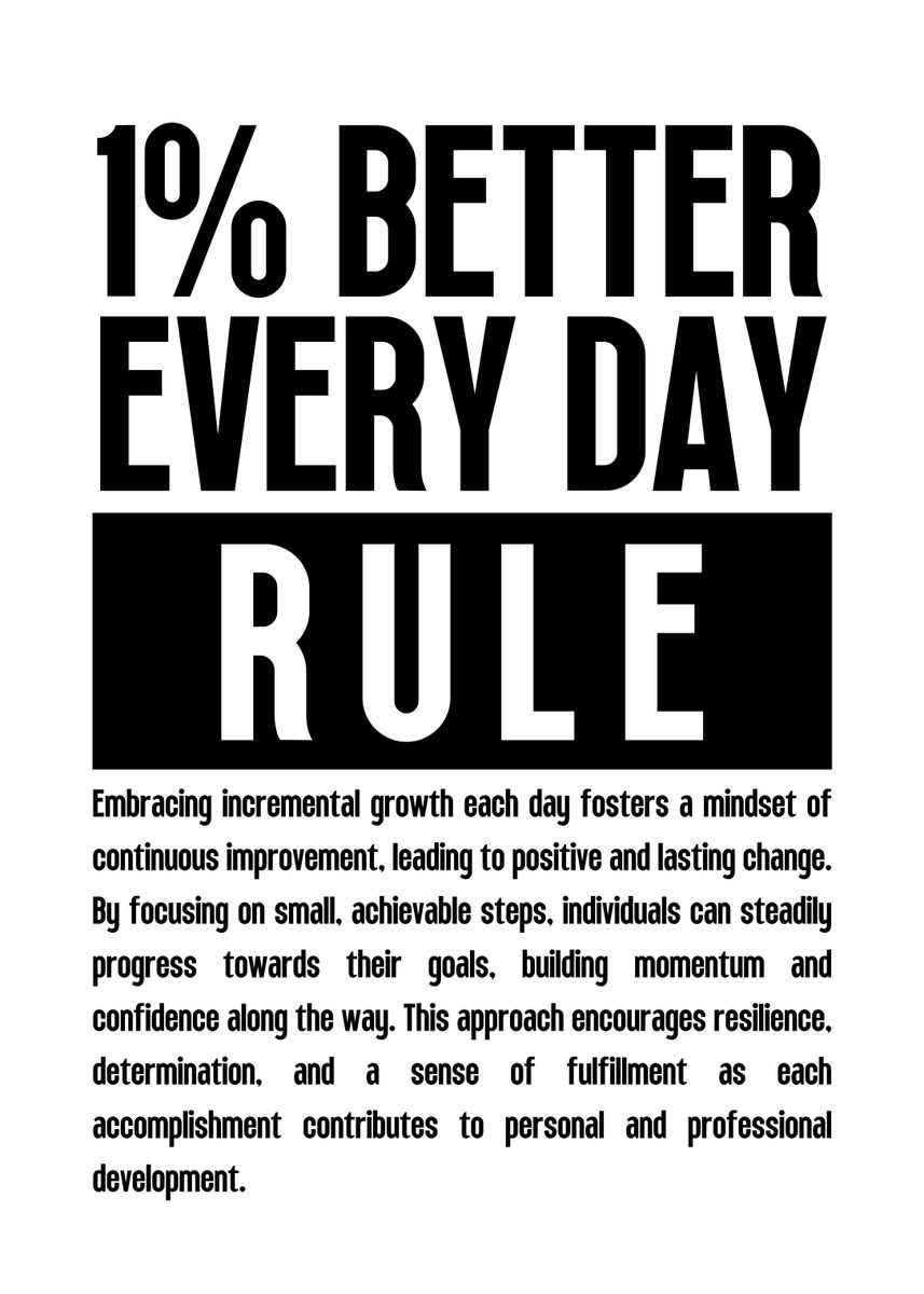 'Better Every Day' Poster, picture, metal print, paint by Nae | Displate