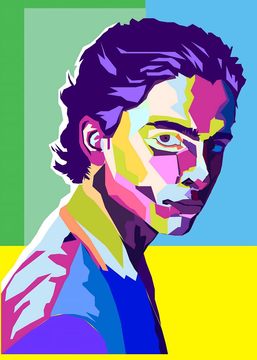 'Timothee Chalamet fanart' Poster, picture, metal print, paint by metro madelyn | Displate