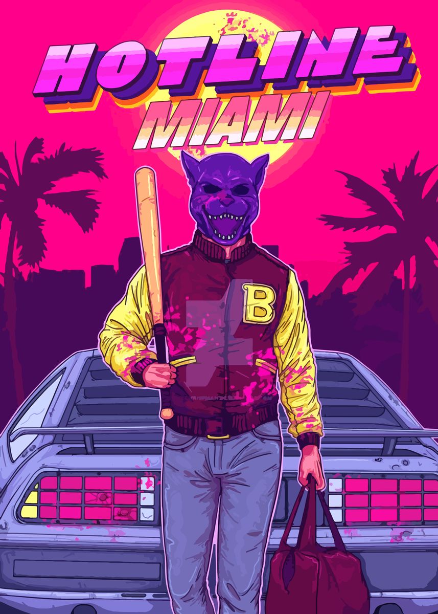 'Hotline Miami' Poster, picture, metal print, paint by albran karan ...