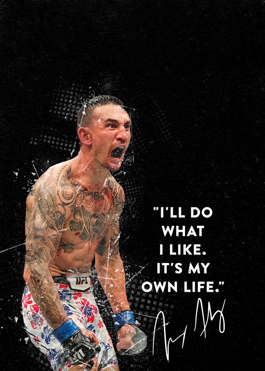 'Max Holloway ' Poster, picture, metal print, paint by Tina Sophia ...