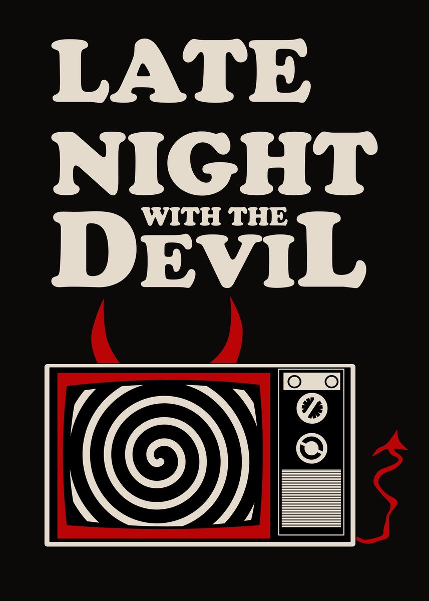 'late night with the devil' Poster, picture, metal print, paint by ...
