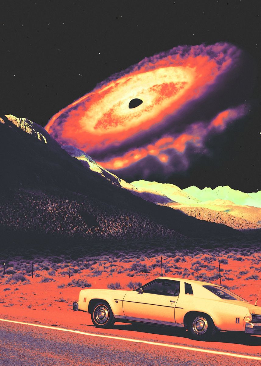 'Lost Road To The Galaxy' Poster, picture, metal print, paint by Jess ...