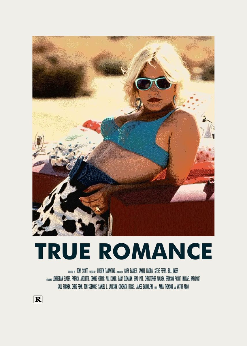 'true romance' Poster, picture, metal print, paint by The Artnesia Posters | Displate