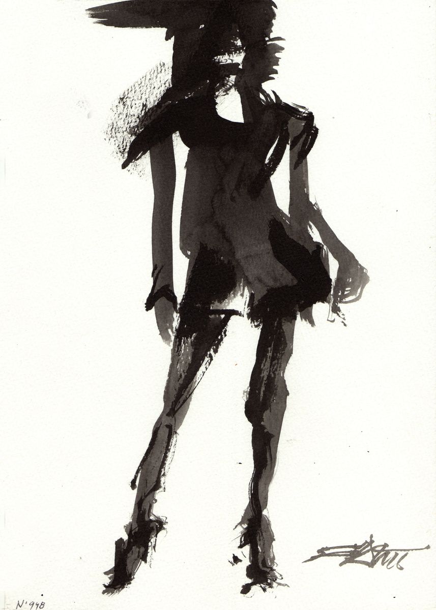 'N948 Posture' Poster, picture, metal print, paint by Alexandre ...