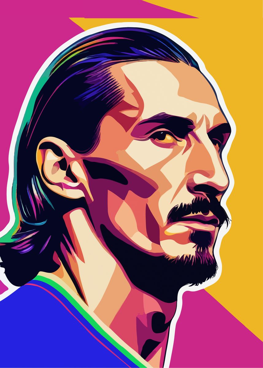'Zlatan Ibrahimovic' Poster, picture, metal print, paint by Awesome ...