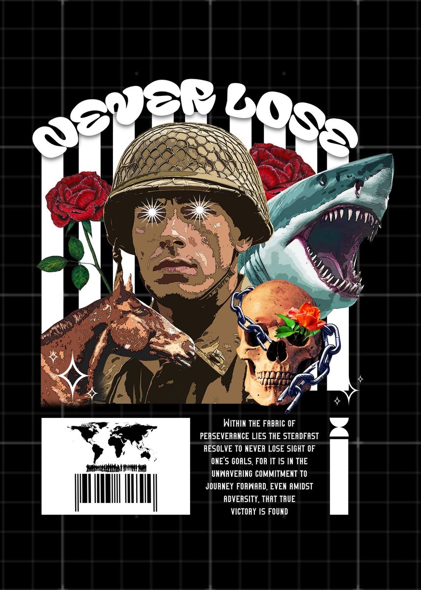 'Never Lose' Poster, picture, metal print, paint by Colorize Studio ...