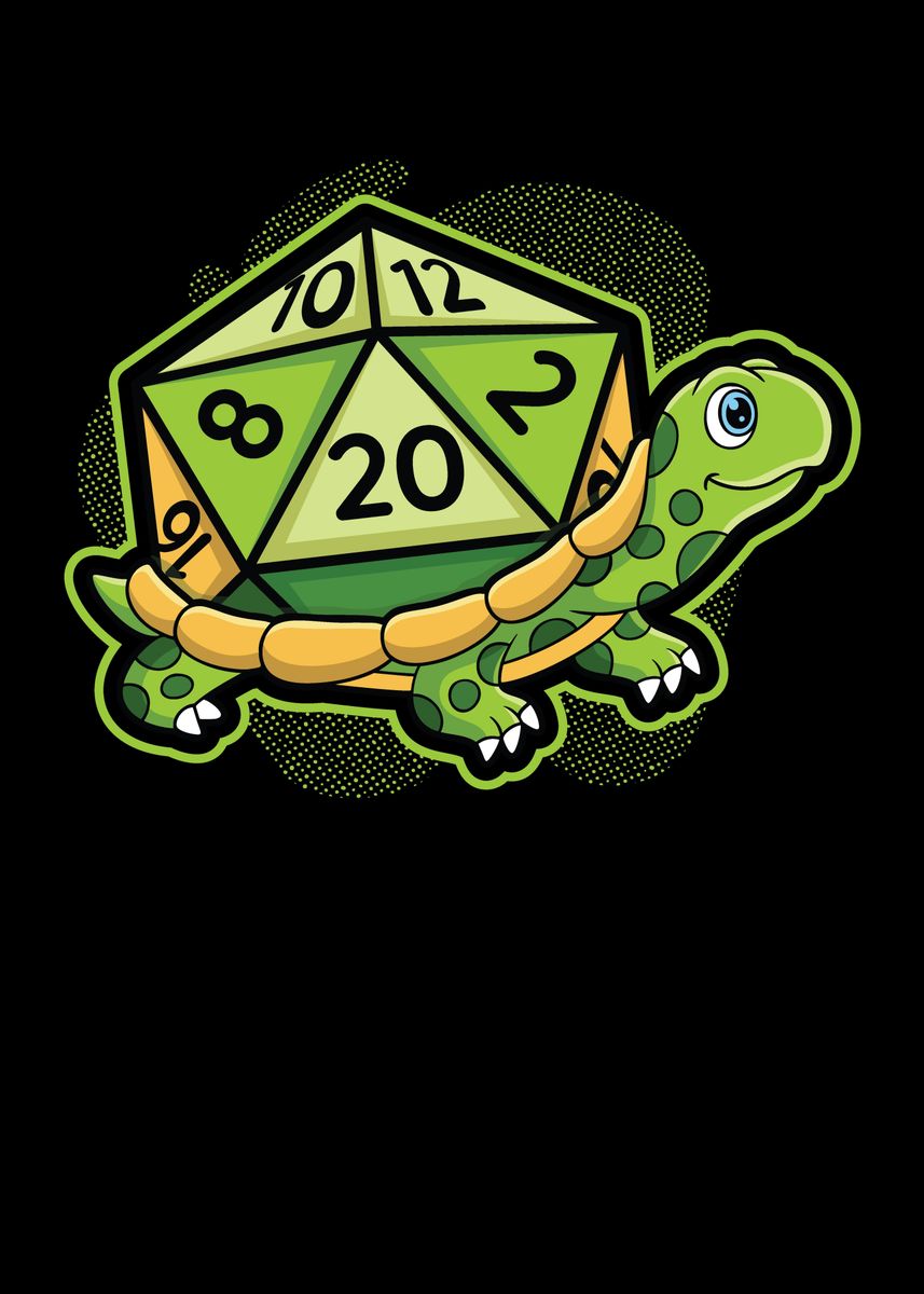'Rolled Low D20 Tabletop' Poster, picture, metal print, paint by Sascha ...