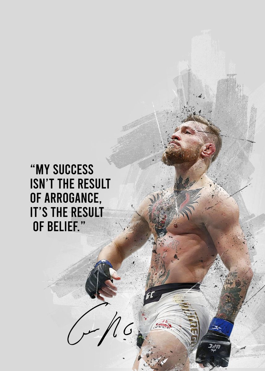 'Conor McGregor ' Poster, picture, metal print, paint by Tina Sophia | Displate