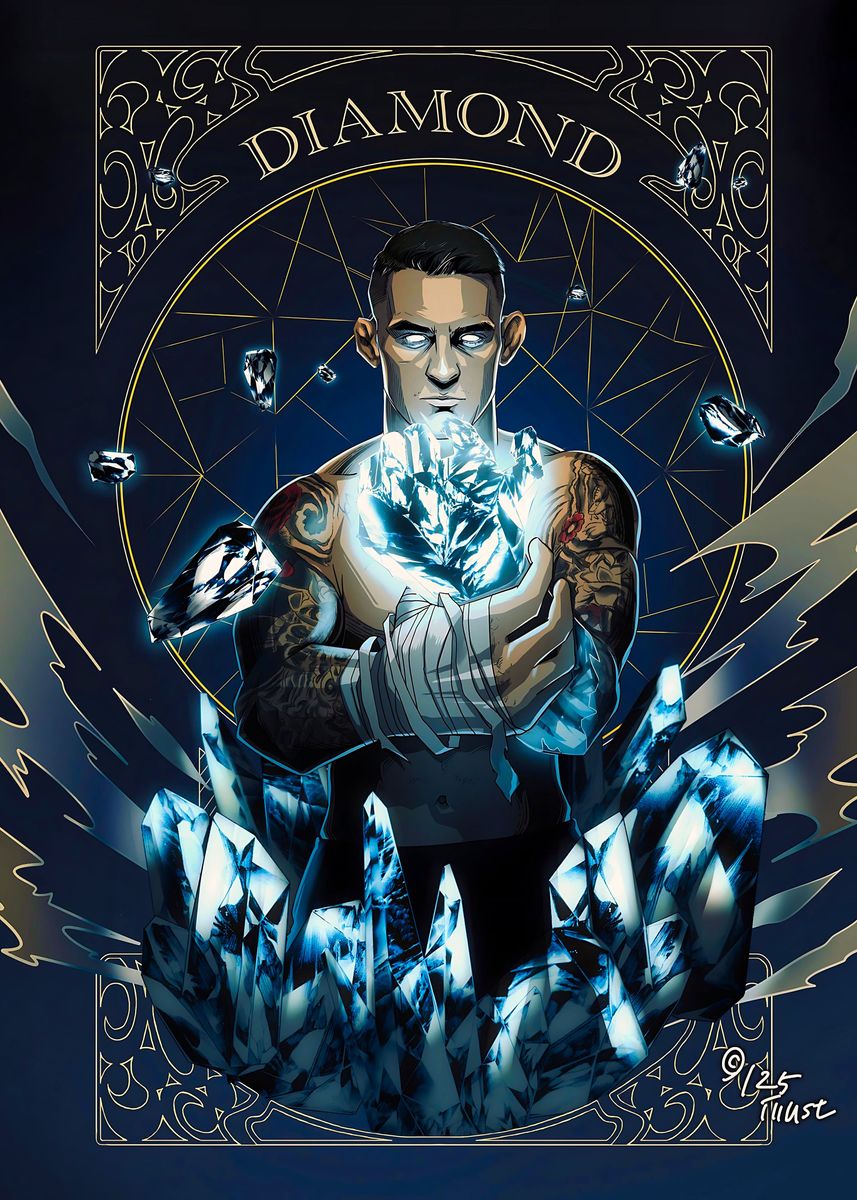 'dustin the diamond poirier' Poster, picture, metal print, paint by ...
