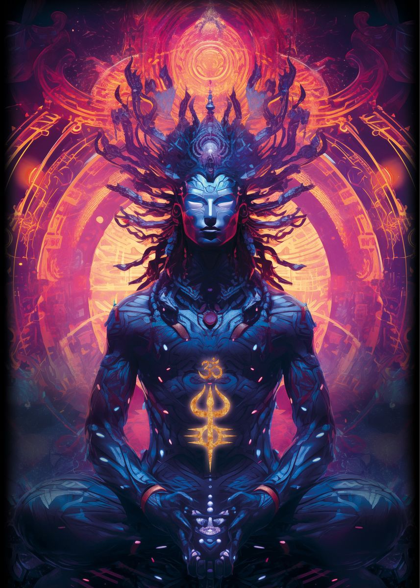 'God Shiva X III' Poster, picture, metal print, paint by Alterneo ...