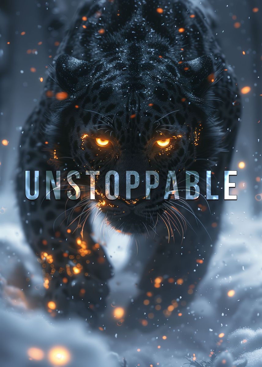 'Unstoppable' Poster, picture, metal print, paint by Vizio | Displate