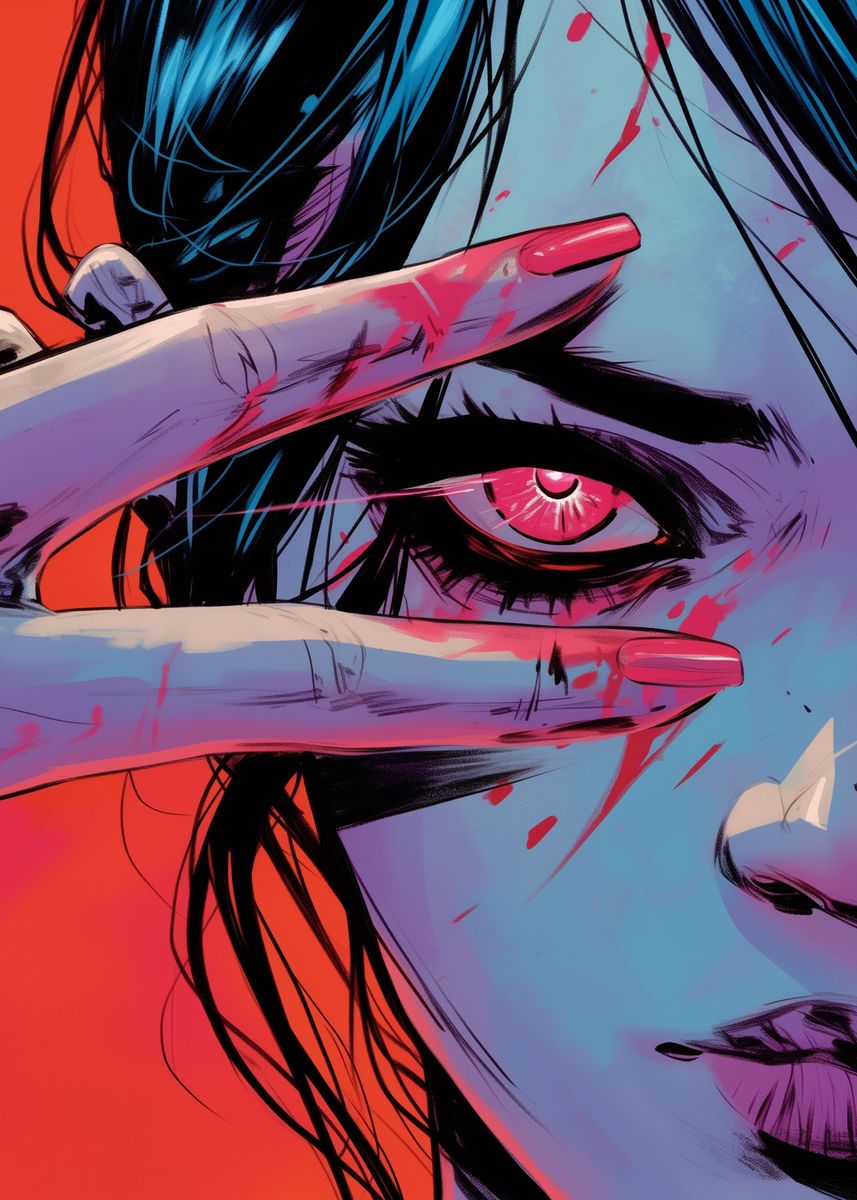 'Open your eyes' Poster, picture, metal print, paint by Melancholy ...