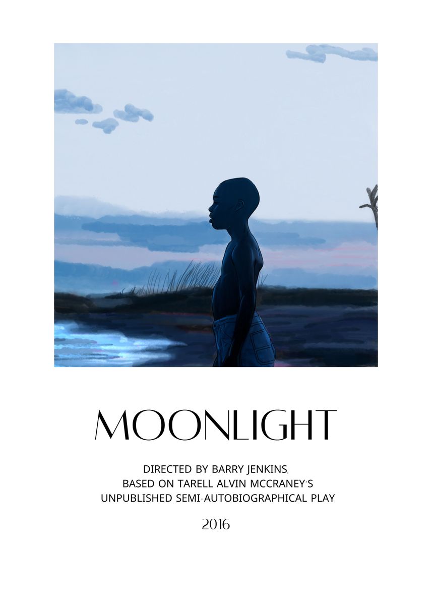 'Moonlight' Poster, picture, metal print, paint by SueCranberry | Displate