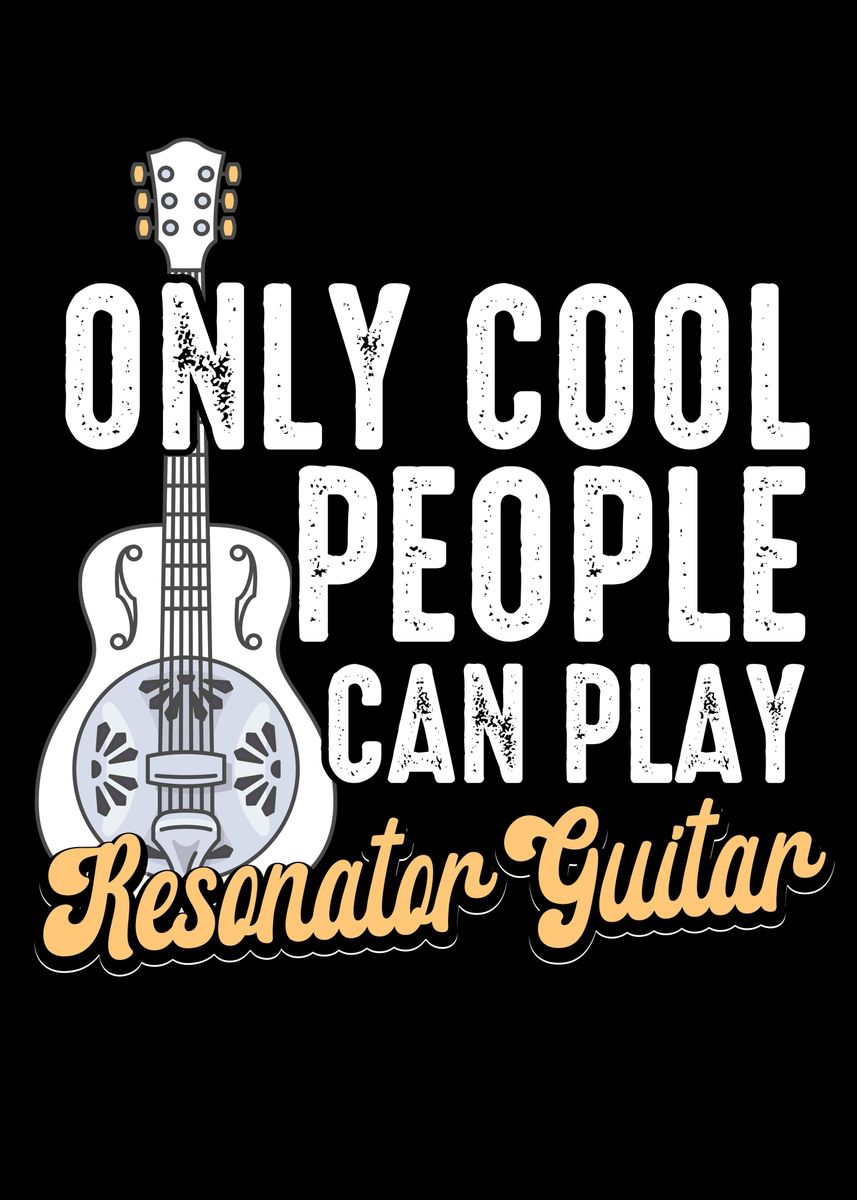 'Only Cool People Can Play' Poster, picture, metal print, paint by ...