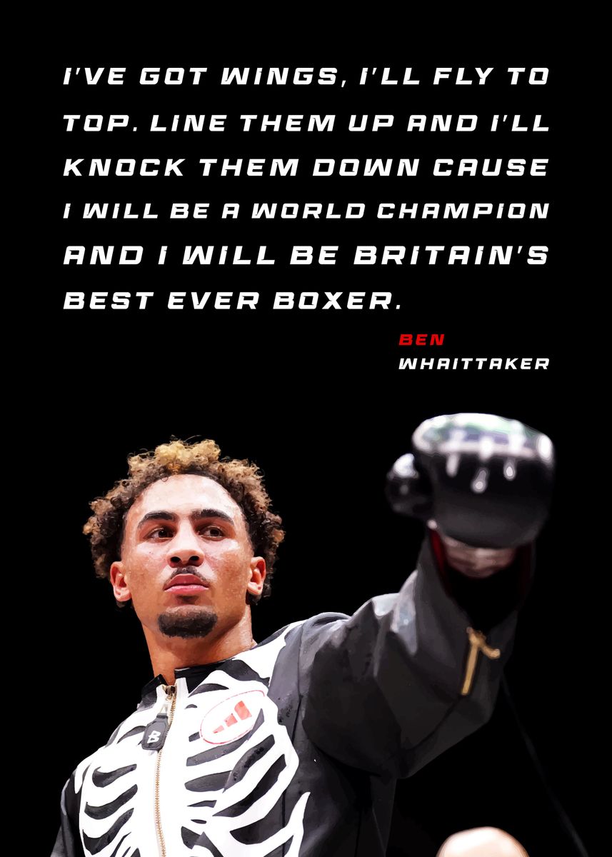 'Ben Whittaker' Poster, picture, metal print, paint by Best Arts | Displate