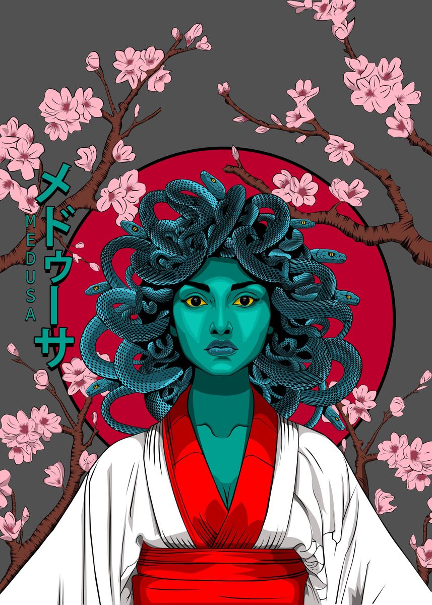 'Medusa' Poster, picture, metal print, paint by Dee Anime | Displate