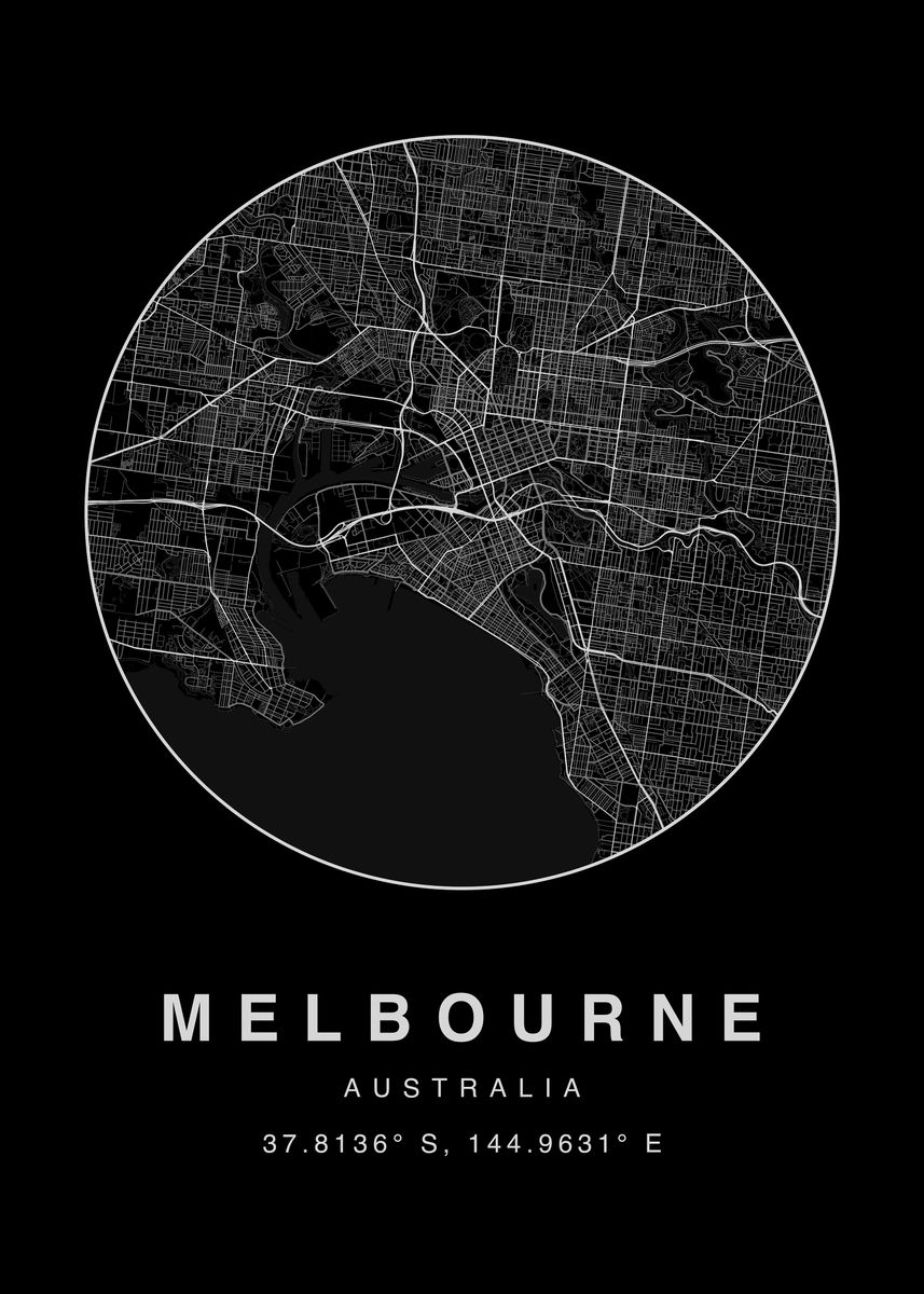 'Melbourne' Poster, picture, metal print, paint by Notorious ...