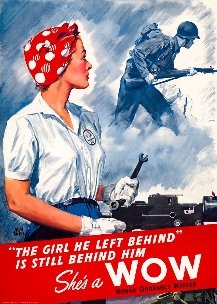 'WOW Women at Work' Poster, picture, metal print, paint by Steel Canvas ...